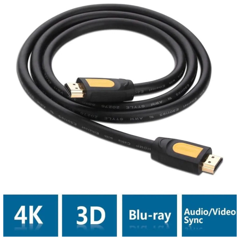 Câble Ugreen HDMI Full Copper 4K 60Hz - 5 mètres (10167)