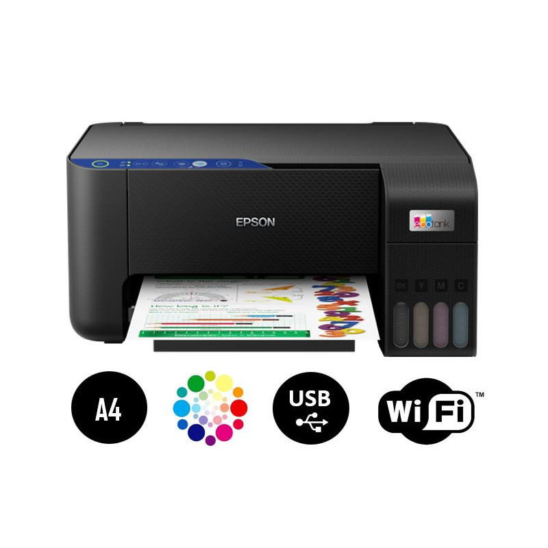 IMPRIMANTE EPSON ECOTANK L3251 A4 À RÉSERVOIRS RECHARGEABLES (C11CJ674